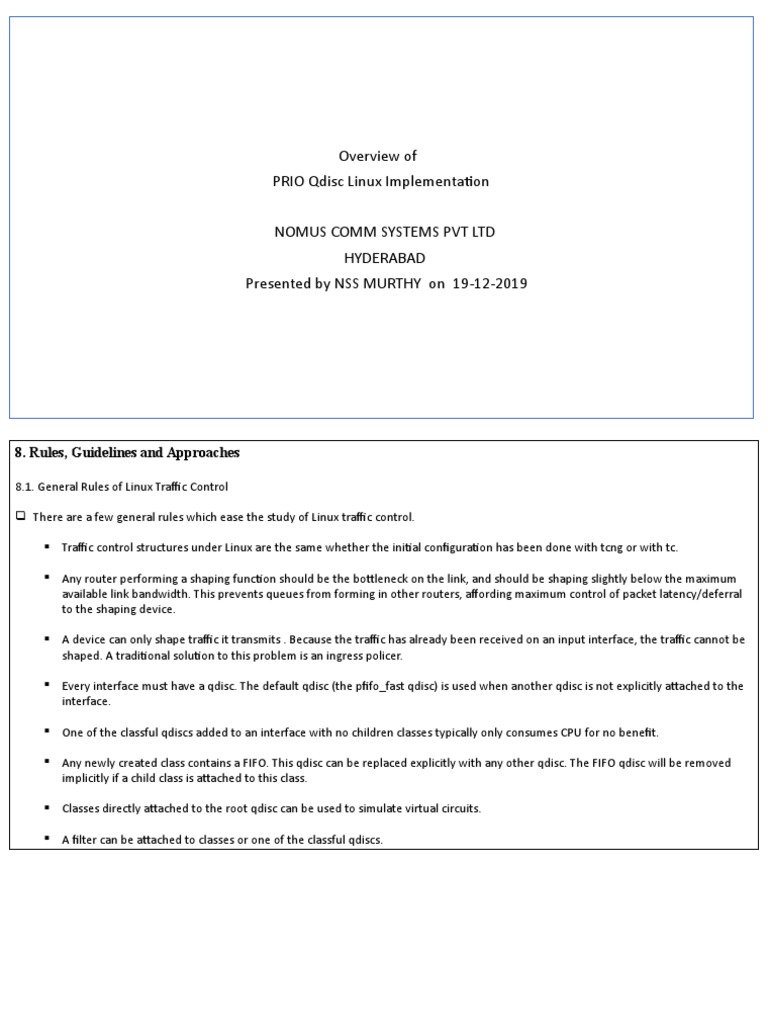 QoS - Linux - NSM - PRIO | PDF | Internet Protocols | Port (Computer Networking)