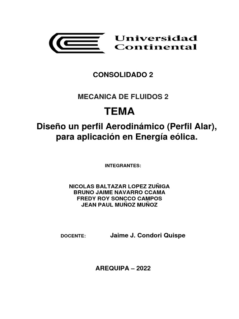 GRUPAL CONSOLIDADO 2 | PDF | Arrastrar (Física) | Aerodinámica