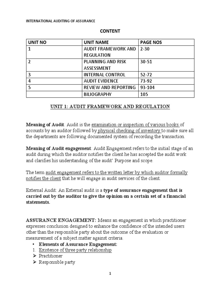 Iaa Notes | PDF | Audit | Financial Audit