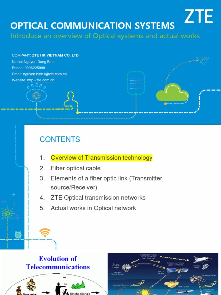 Optical Communication Systems: Introduce An Overview of Optical Systems ...