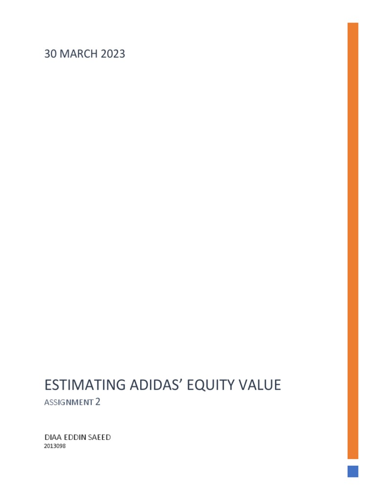 Adidas Group Equity Value | PDF | Stocks | Valuation (Finance)