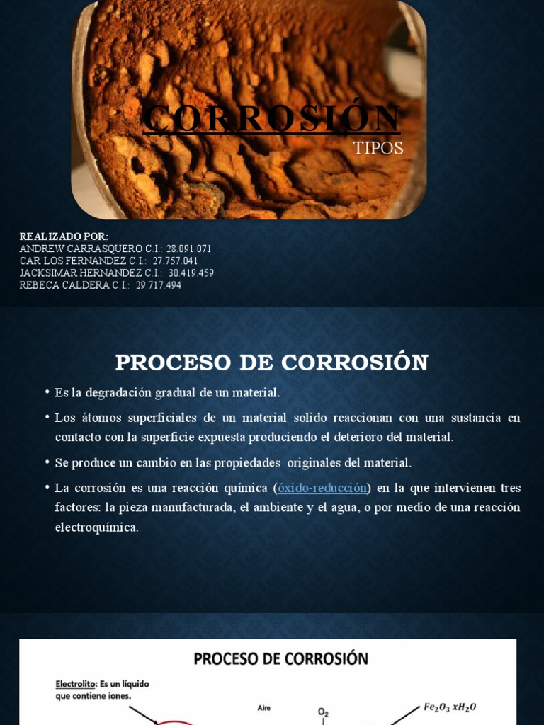 corrosion tipos | PDF | Corrosión | Materiales