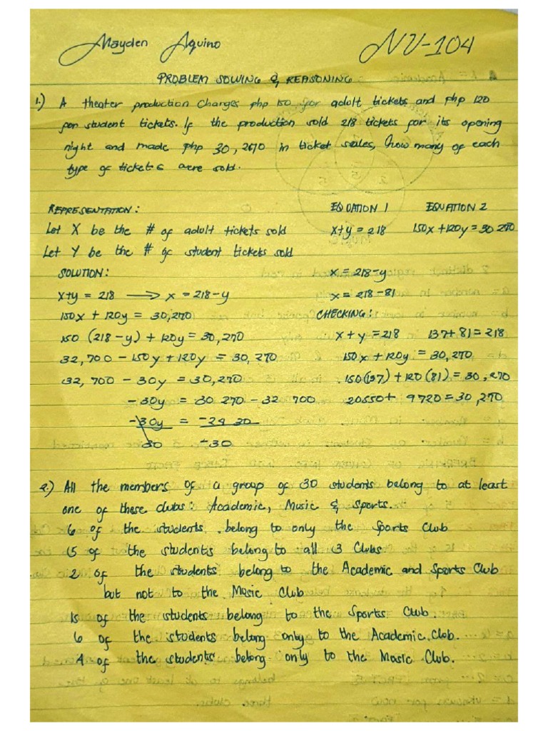 REVISED MathWorld Problem Solving Aquino | PDF