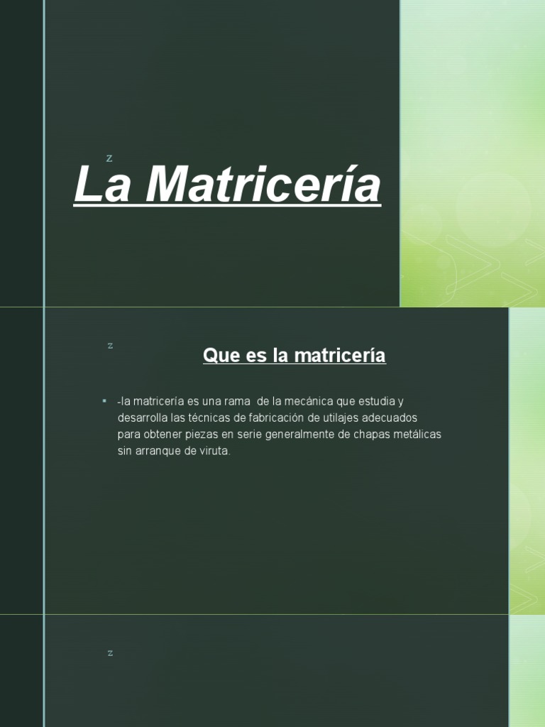 La Matricería | PDF