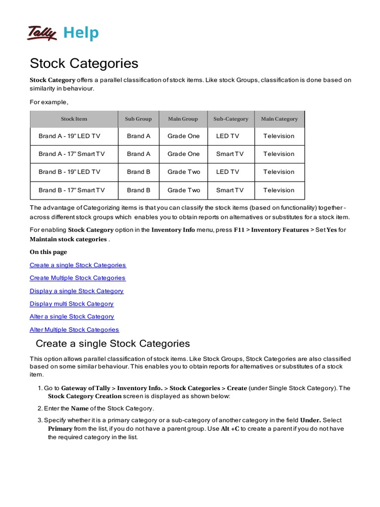 Stock Categories | PDF | Computing | Software