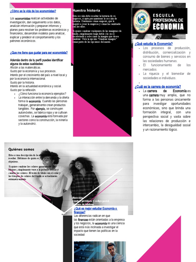Triptico de Economia | PDF | Economista | Ciencias económicas