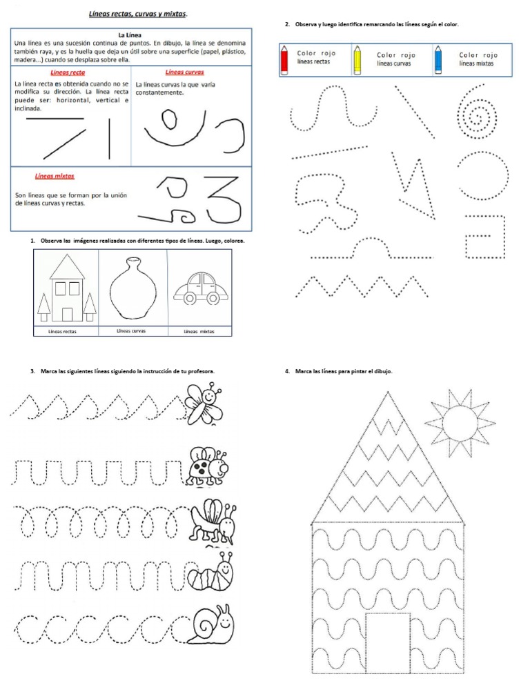Artes - Diferentes Tipos de Líneas | PDF