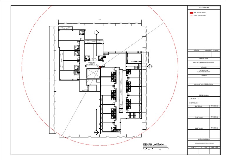 Denah Lantai 4: Hydrant Box Pipa Hydrant | PDF