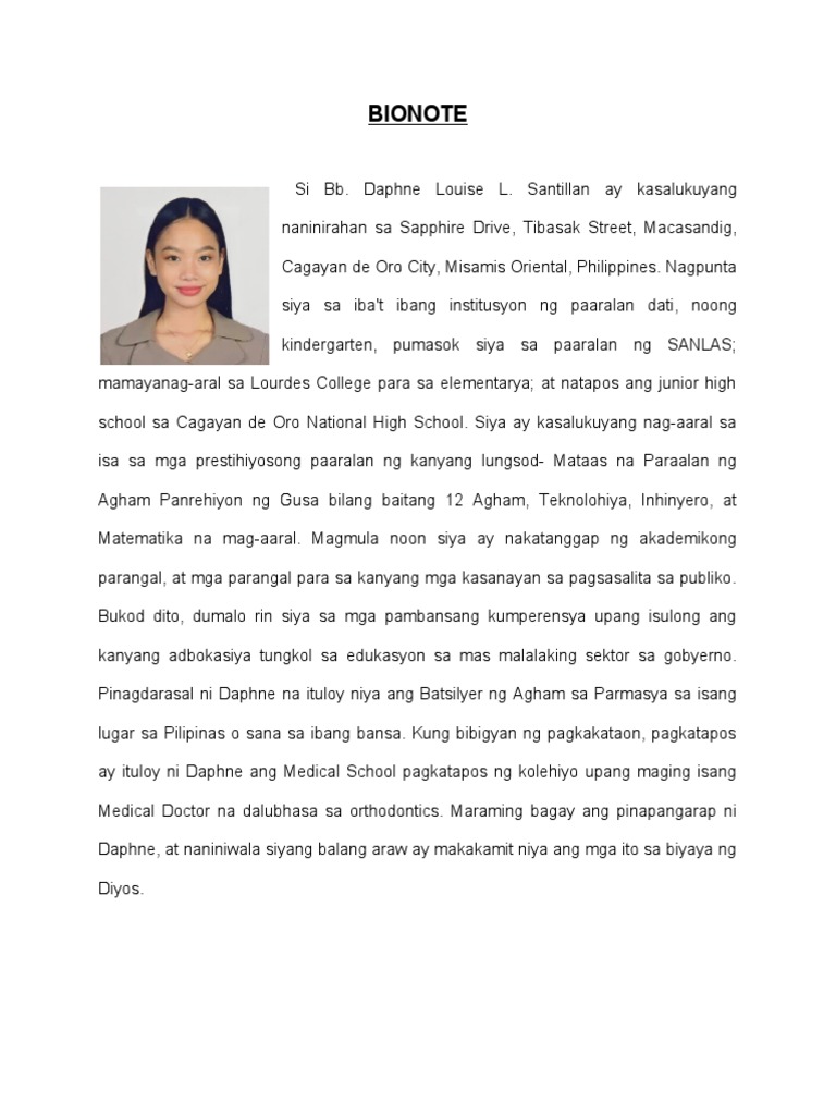 Fil Bionote | PDF