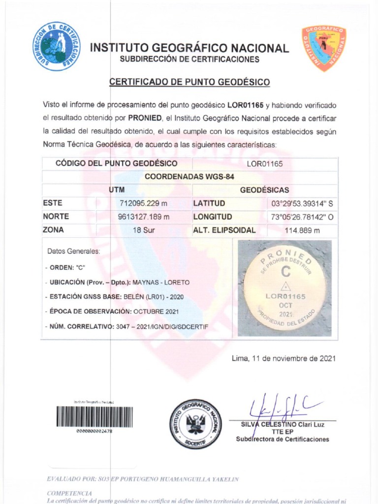 Certificado IGN | PDF