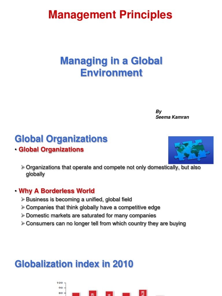 Managing in Global Environment | PDF | Economies | Globalization