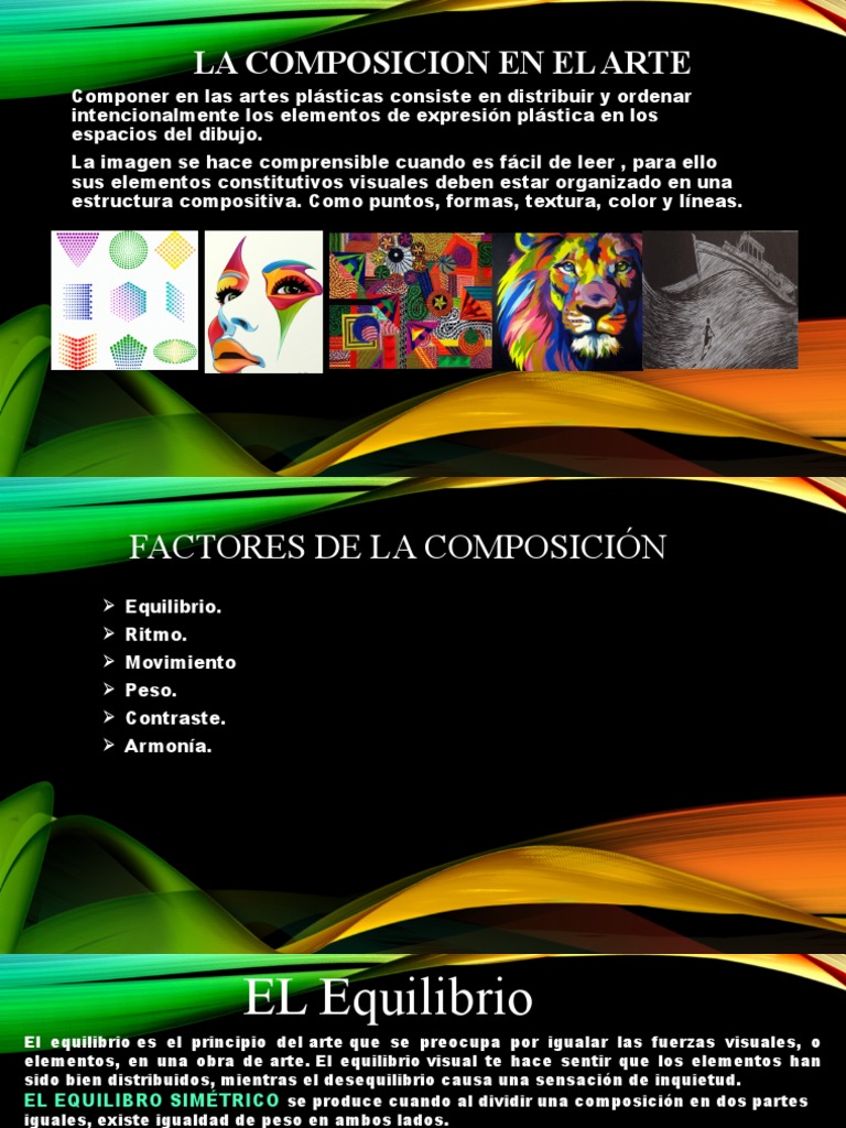 La Compsicion en El Arte | PDF | Composición (artes visuales) | Ritmo