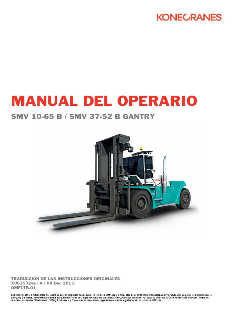 Manual Del Operario: SMV 10-65 B / SMV 37-52 B GANTRY | PDF | Marca ...