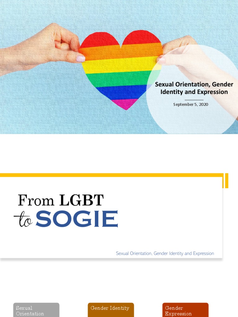 Sogie | PDF | Sexual Orientation | Gender