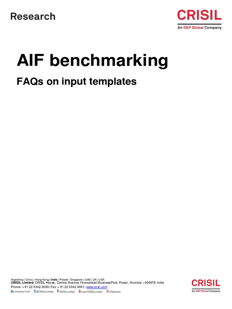 AIF Benchmarking - FAQs | PDF | Asset Allocation | Valuation (Finance)