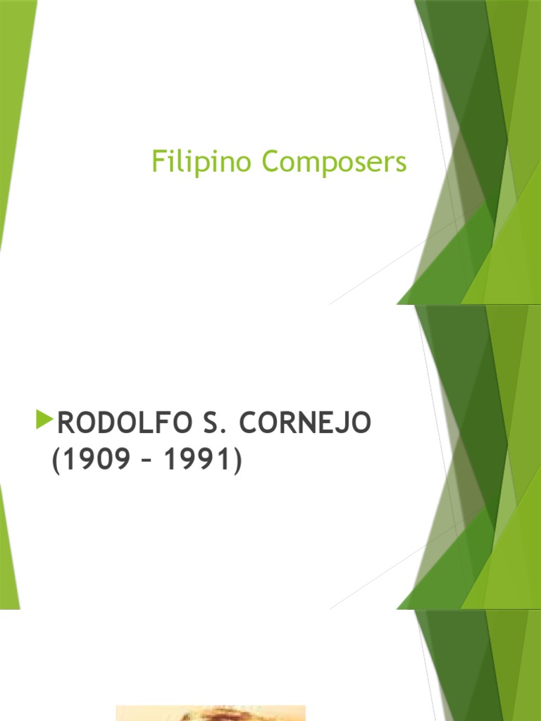 Filipino Composers 3rd | PDF