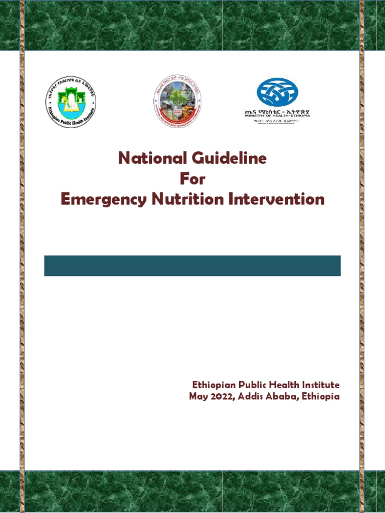 National Guideline For Emergency Nutrition Intervention | PDF ...