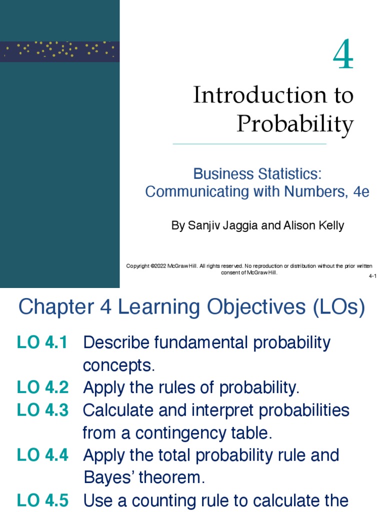 Chapter 4 Introduction To Probability - Jaggia4e - PPT | PDF | Probability Distribution ...