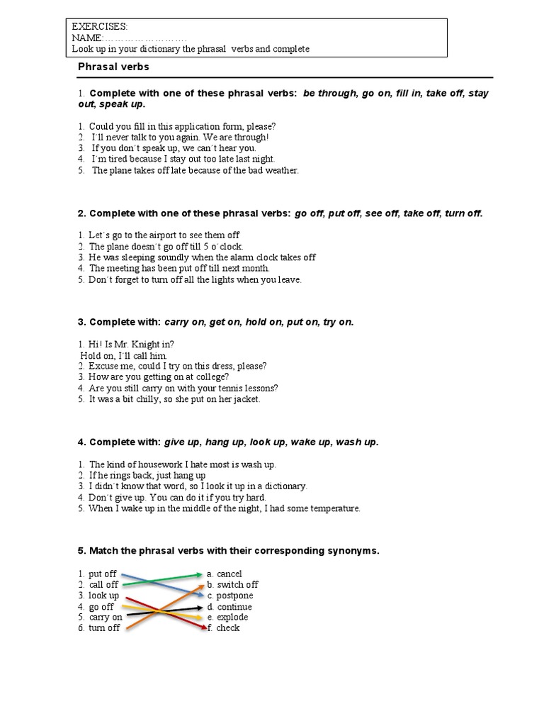 Compound Verbs Ready | PDF