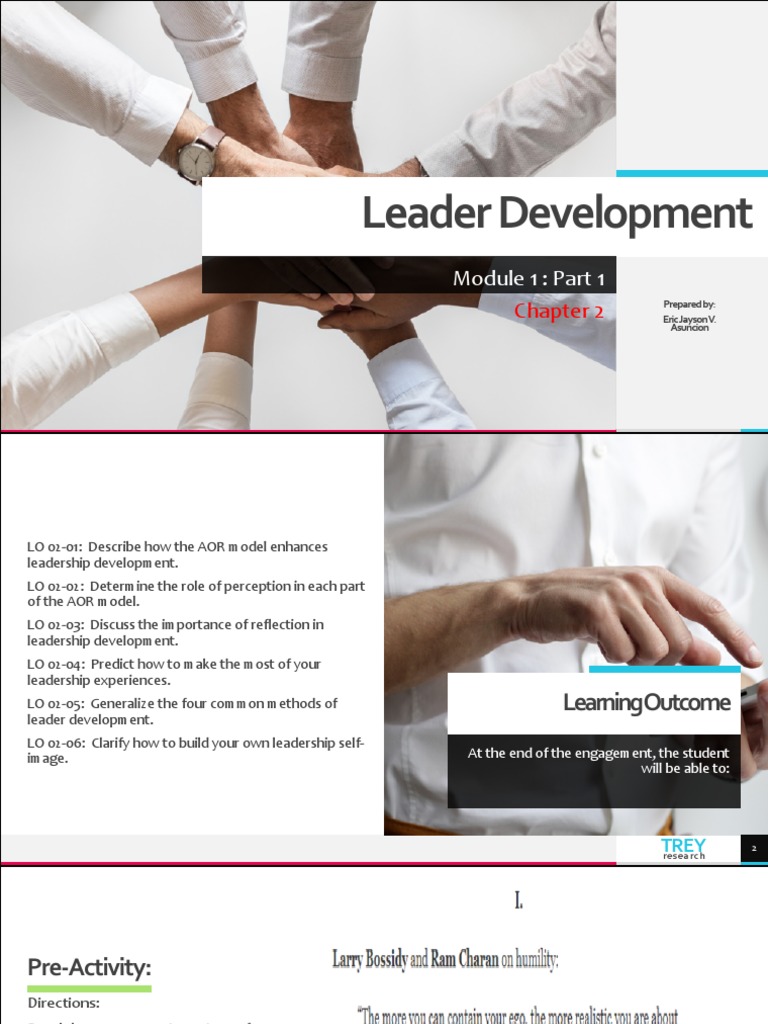 Chapter 2-MGMT1101-Leader Development Module 1 - Part 1 2 | PDF ...