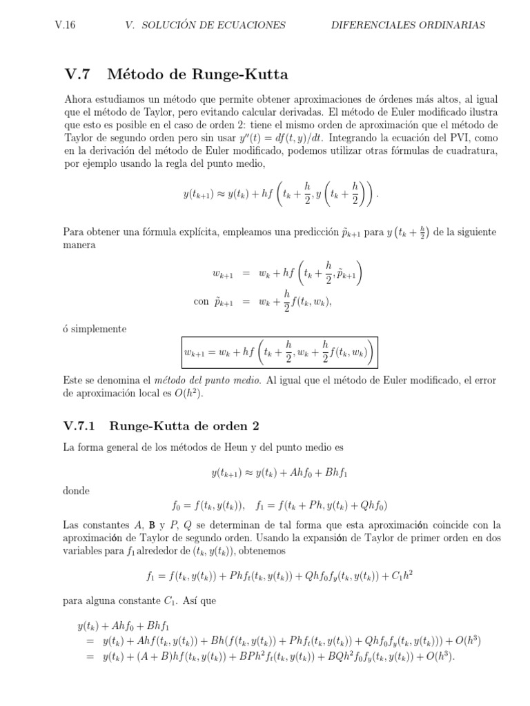 Método Runge Kutta | PDF