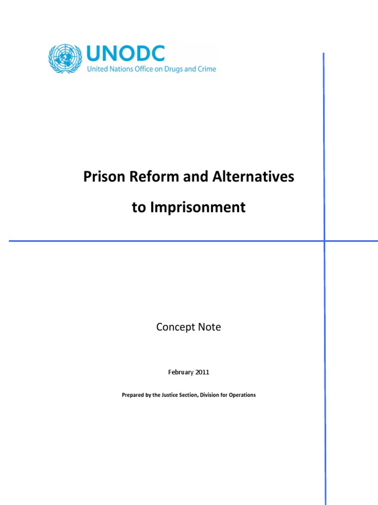 UNODC Prison Reform Concept Note | PDF | Prison | Substance Abuse