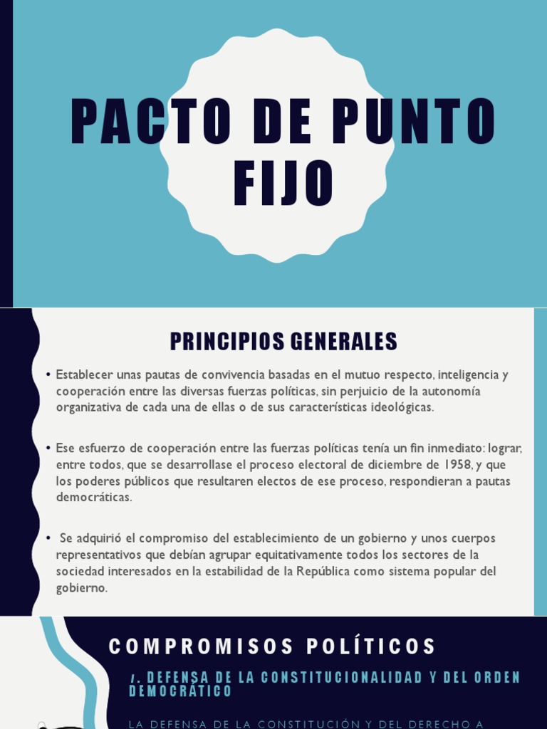 Pacto de Punto Fijo | PDF | Constitución | Gobierno