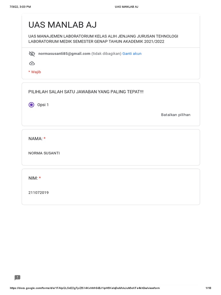 Uas Manlab | PDF | Teknologi & Rekayasa
