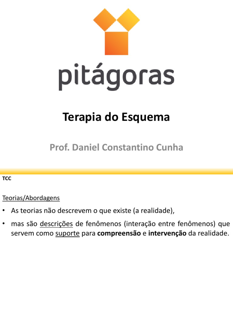 Terapia Do Esquema | PDF | Terapia cognitiva comportamental | Memória