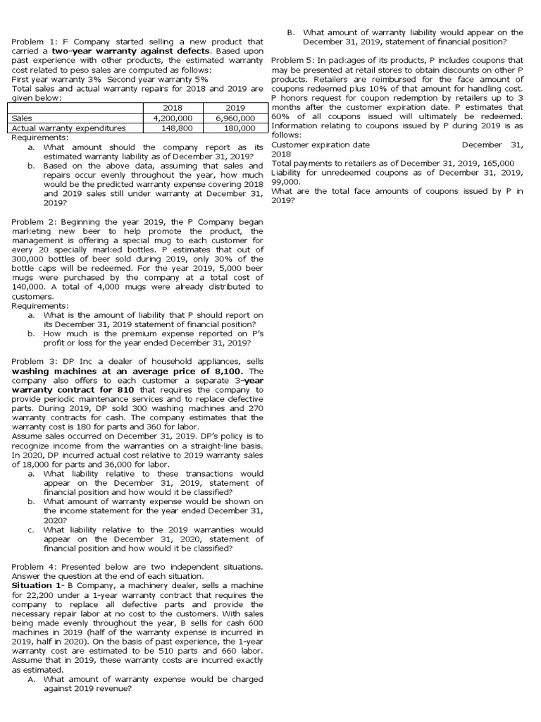 Quiz 2 | PDF | Coupon | Cost