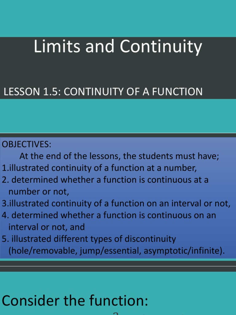 Continuity of A Function | PDF | Function (Mathematics) | Continuous ... Continuity of A Function | PDF | Function (Mathematics) | Continuous ...