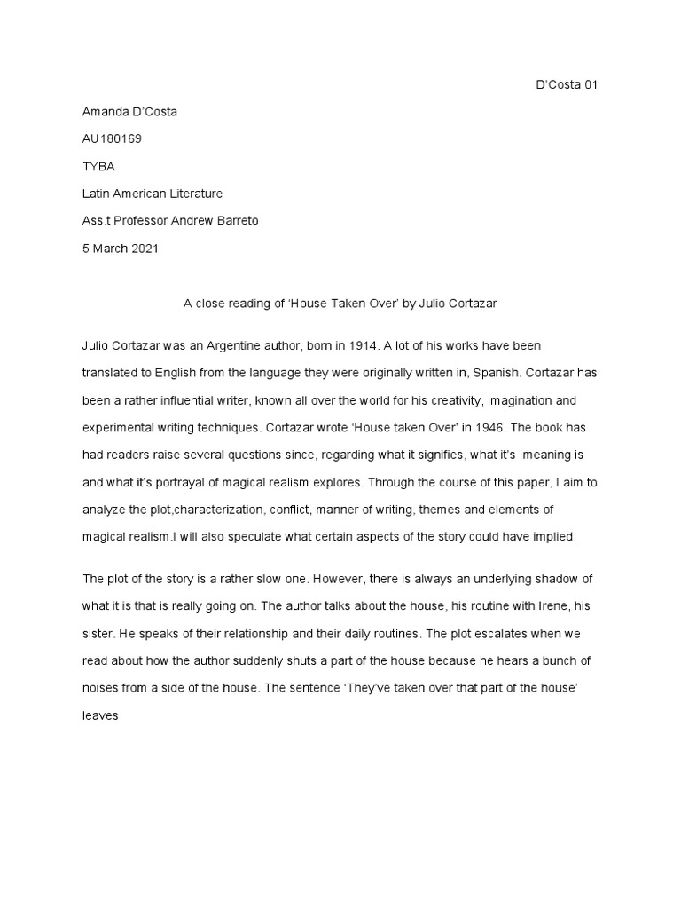 House Taken Over | PDF