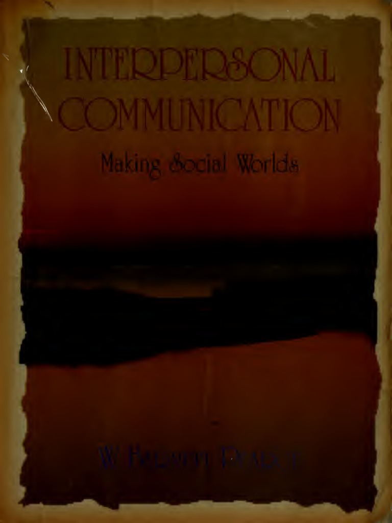 Interpersonal: Wmjte HFL | PDF | Interpersonal Communication | Communication