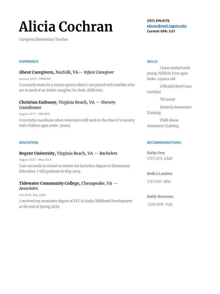 Alicia's Resume-2023 | PDF