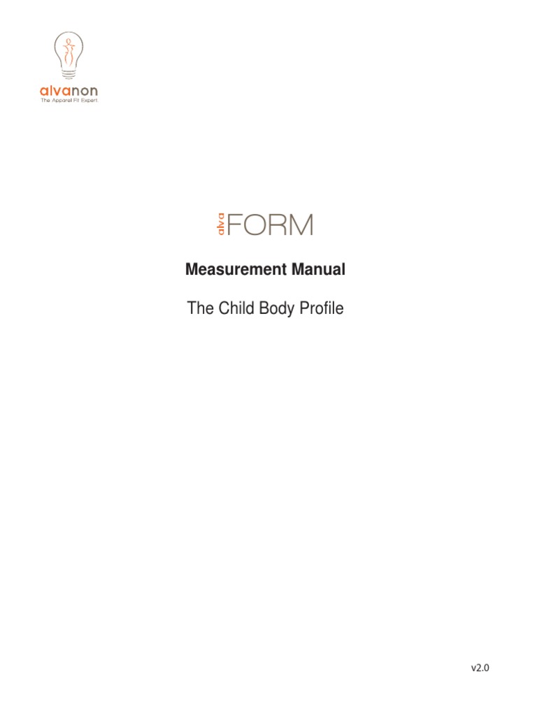 Child Body Profile Measurement Manual | PDF | Limbs (Anatomy ...