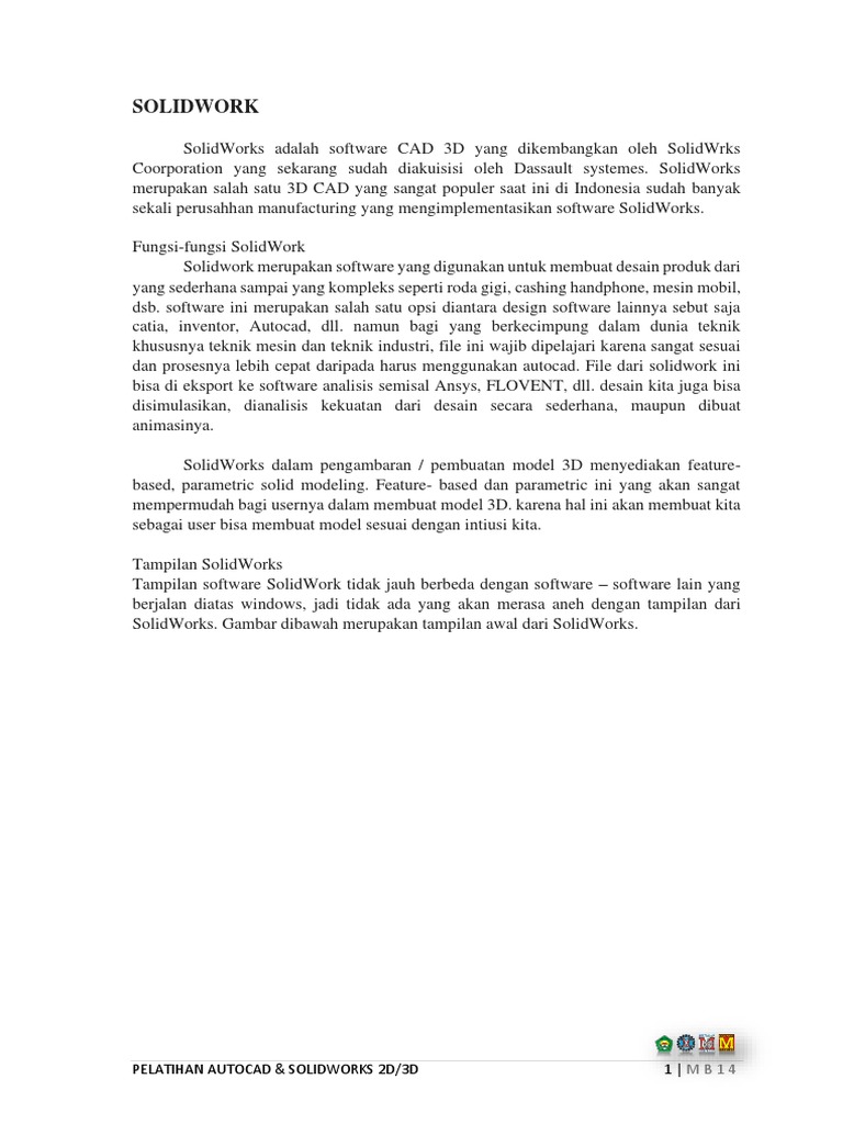 Modul Solidworks | PDF