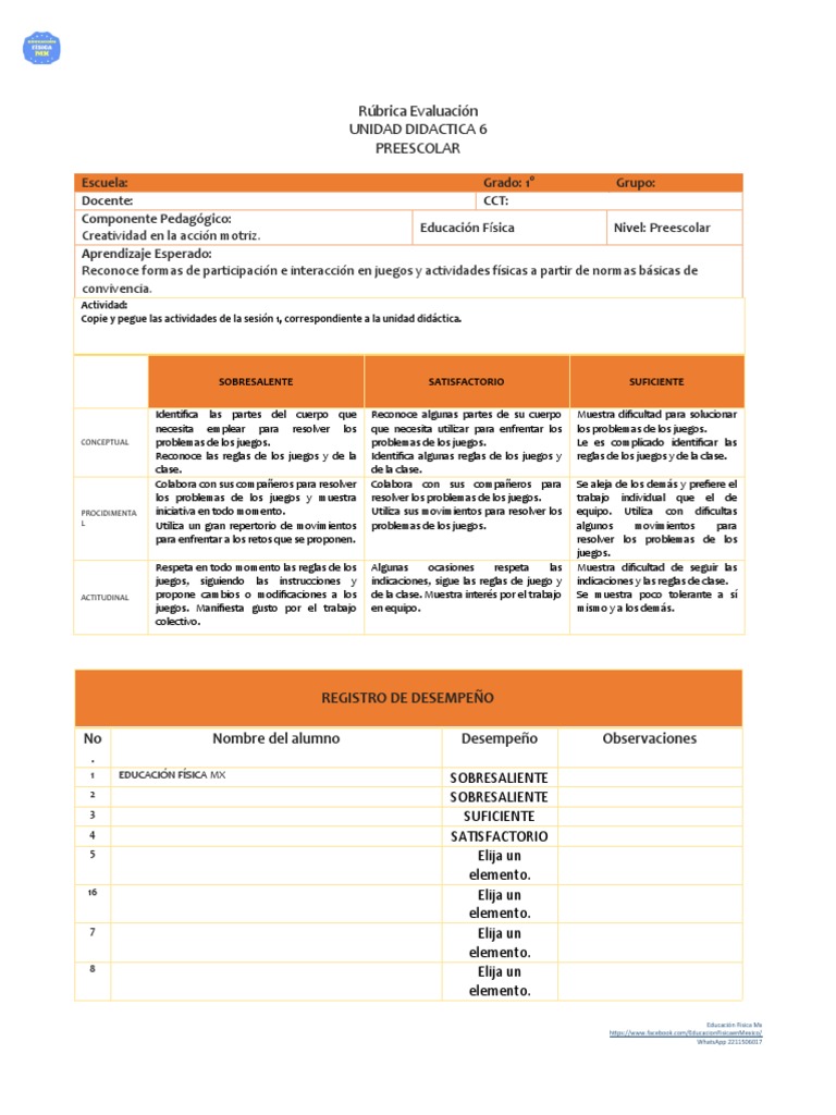 Plan Preescolar | PDF | Educación de la primera infancia | Modificación ...