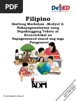 DLP - Q1 Lesson 6 Pagkasunod-Sunog NG Pangyayari | PDF