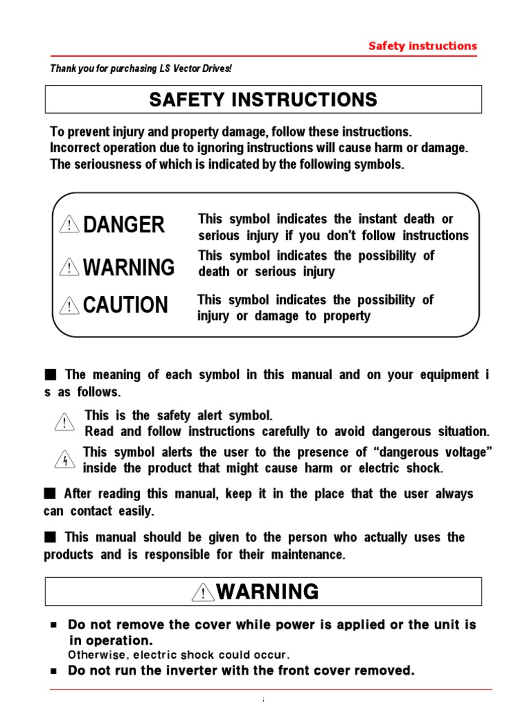 Warning Danger: Safety Instructions | PDF | Power Inverter | Power Supply
