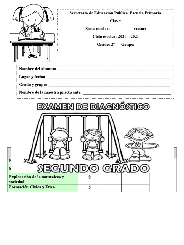 2do Grado - Prueba Pedagógica | PDF | Conocimiento