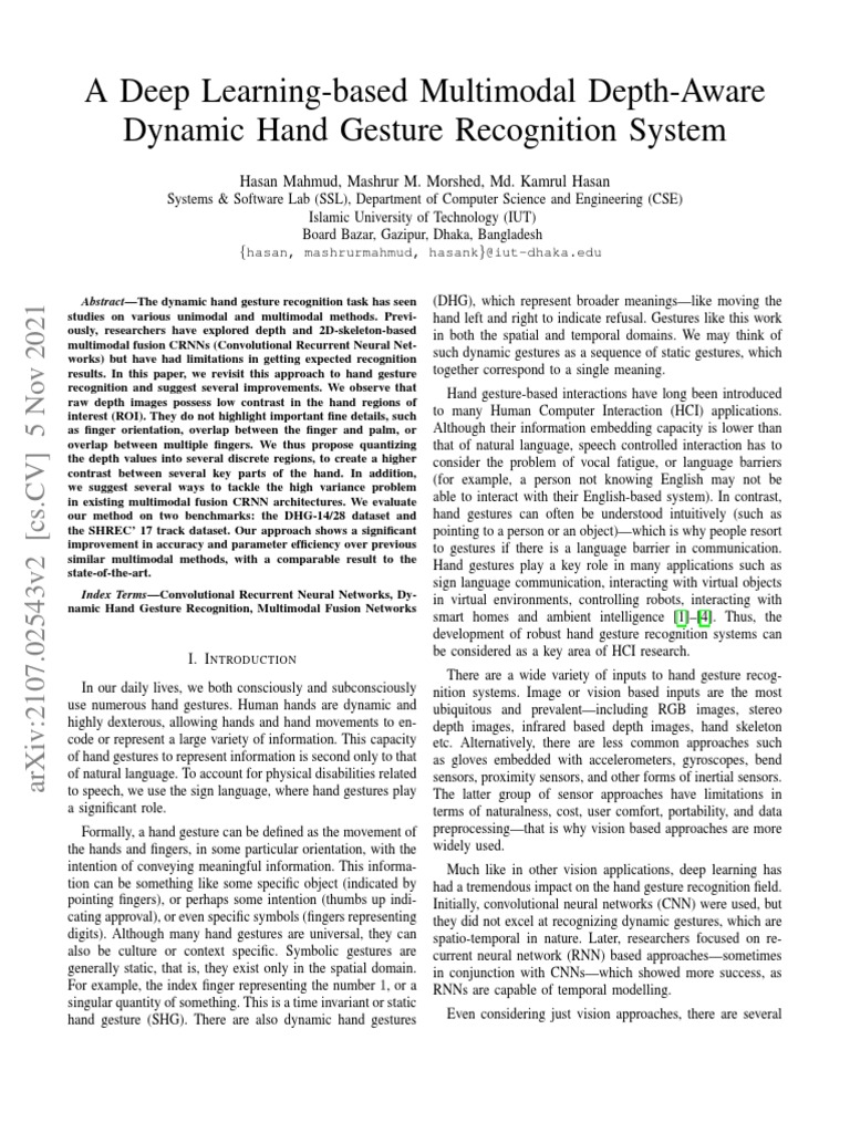 A Deep Learning-Based Multimodal Depth-Aware | PDF | Computer Vision ...