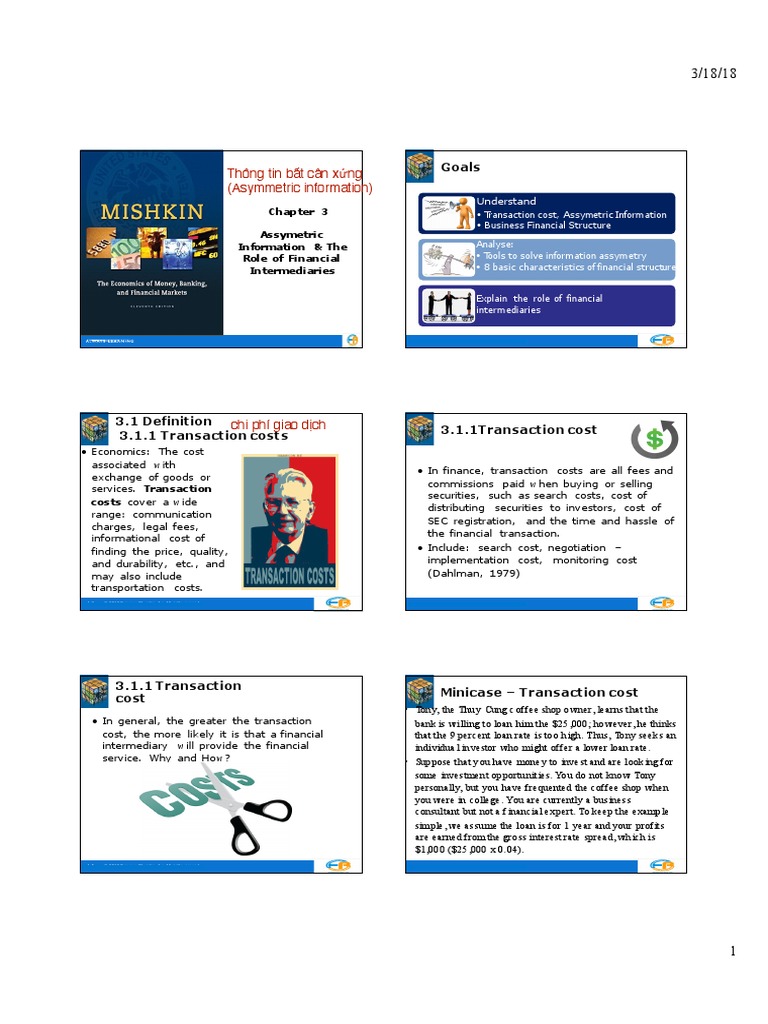 Chapter 3 - Information Assymetry and The Role of Finnancial Institutions - STD Version | PDF ...