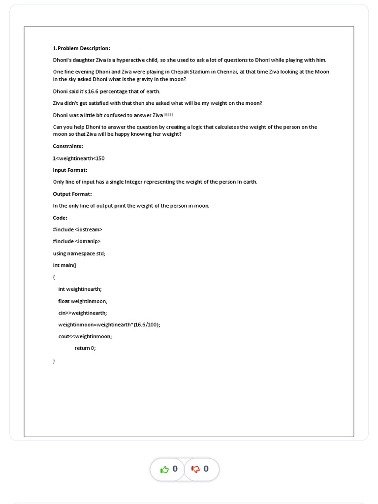 1.problem Description | PDF