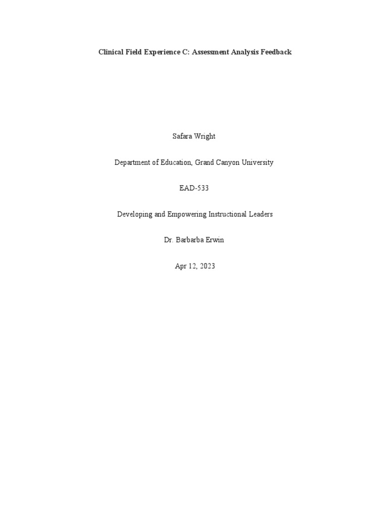 Data-Driven Instruction Analysis Report | PDF | Cognitive Science ...