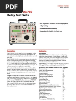 Megger SITS120-115 Secondary Injection Test Set | PDF | Relay | Switch