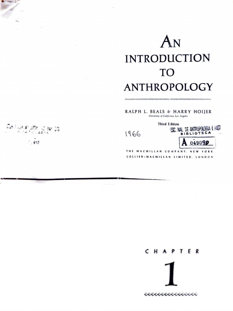Introduction to Anthropology Overview | PDF | Anthropology | Science