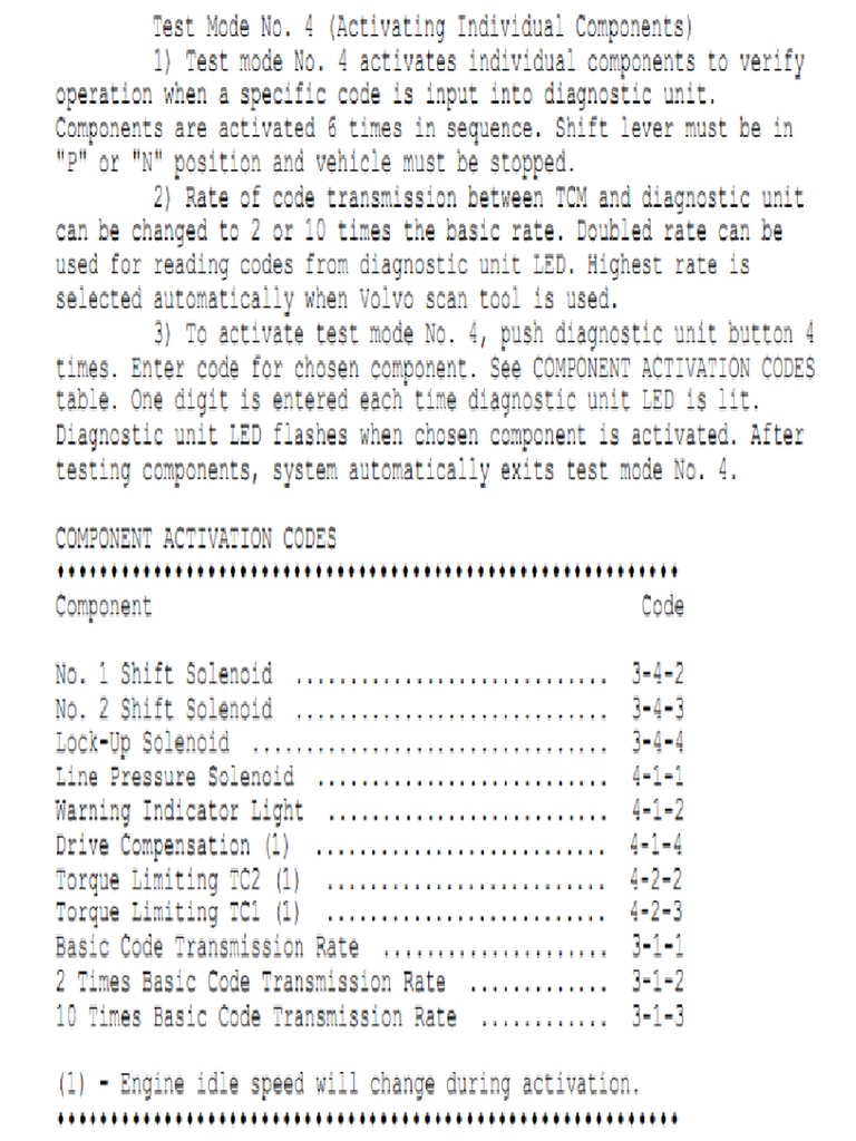 OBD Diagnostic Test Mode No. 4 | PDF