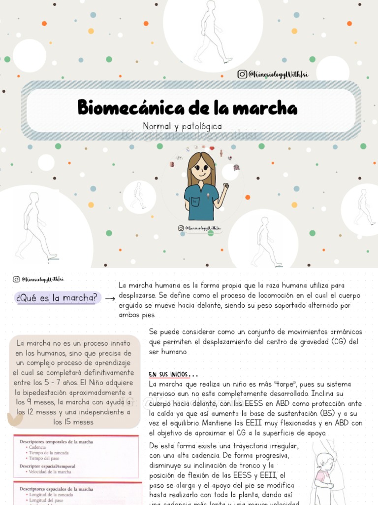Biomecanica de La Marcha by Kinesiologywithisi | PDF