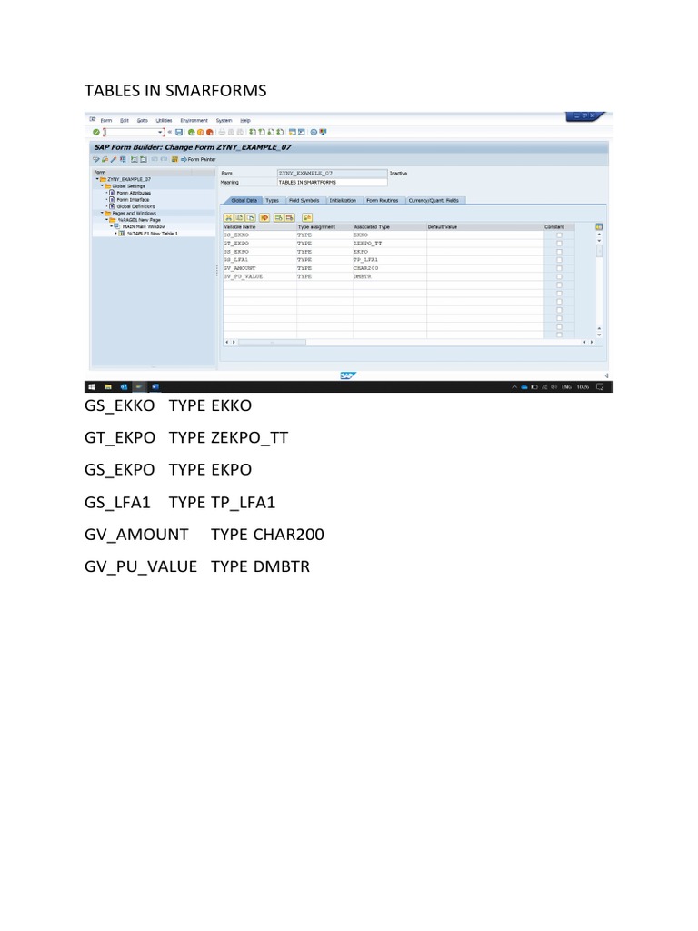 Smartforms 007 Tables in Smarforms | PDF | Computers