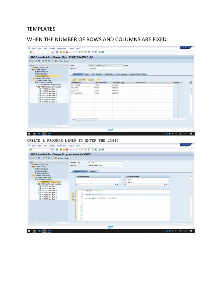 Smartforms 006 Templates Pdf